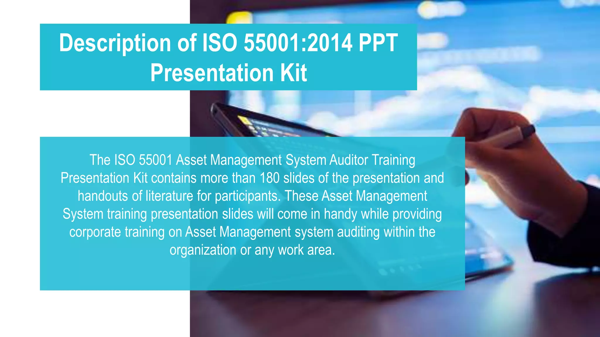 ISO 55001 Awareness and Auditor Training PPT Kit | PPTX