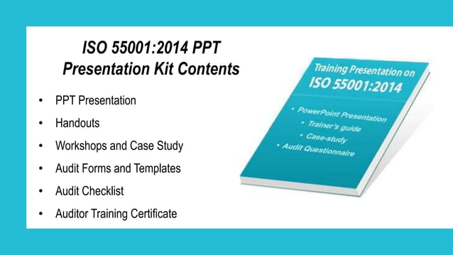 ISO 55001 Awareness and Auditor Training PPT Kit | PPTX