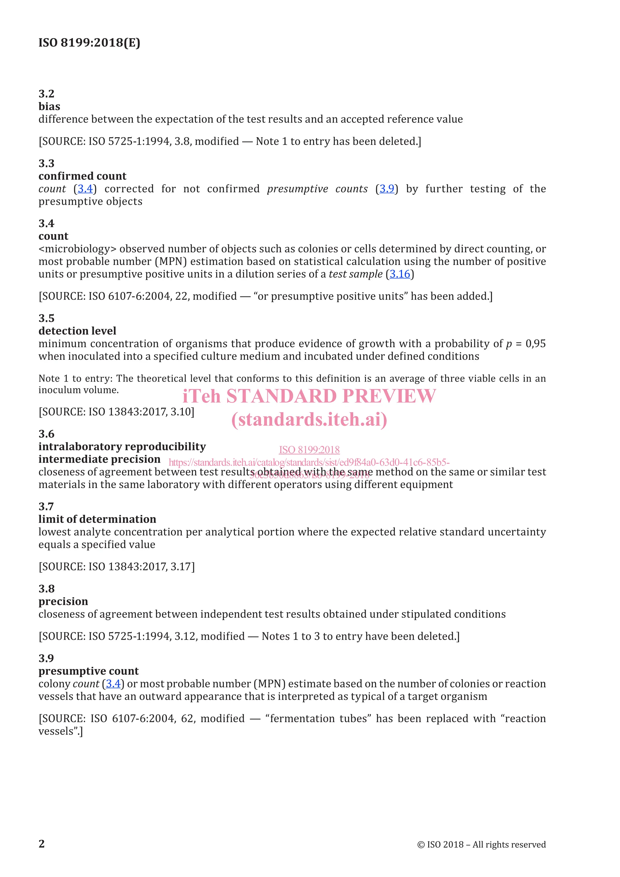 This is the standard of ISO 8199-2018 ISO | PDF