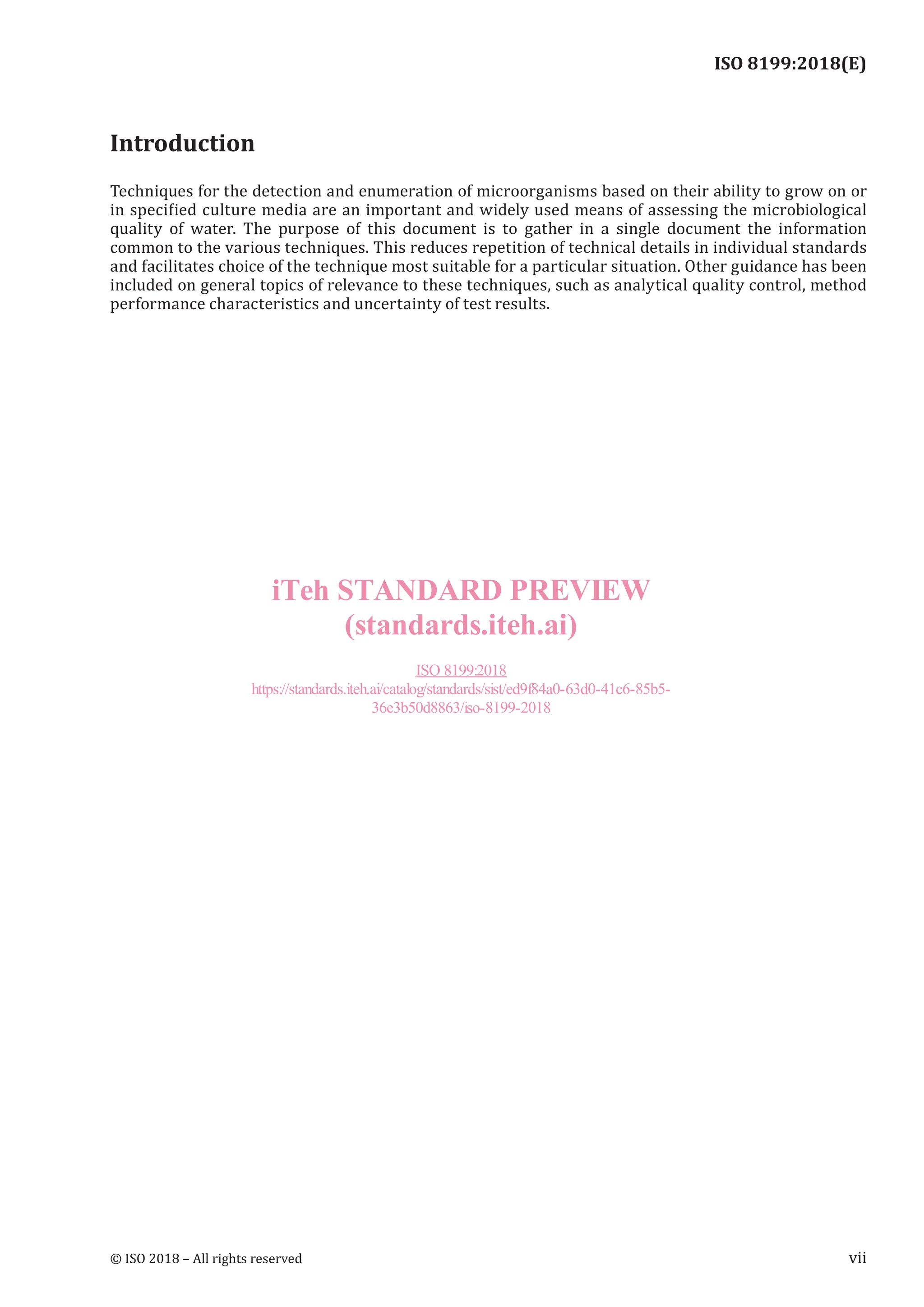 This is the standard of ISO 8199-2018 ISO | PDF