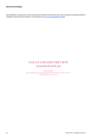 This is the standard of ISO 8199-2018 ISO | PDF