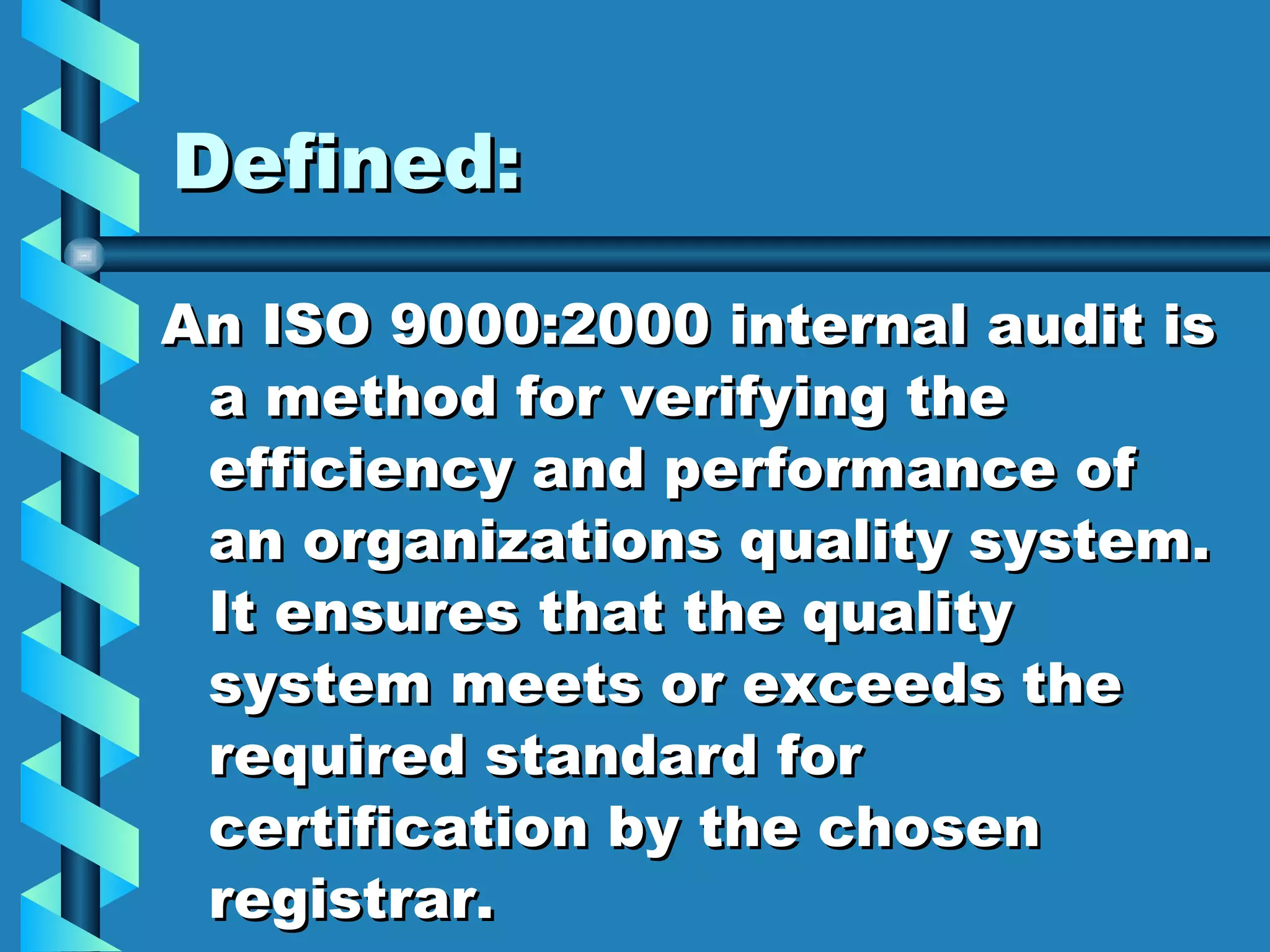 Iso 9000 2000 Internal Audits | PPT