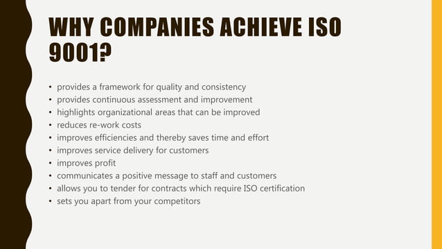 An Introduction of ISO 9001 | PPT
