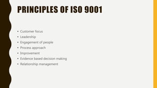 An Introduction of ISO 9001 | PPTX