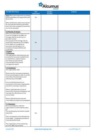 Iso 9001-client-transition-checklist (1) | DOCX | Business | Business ...