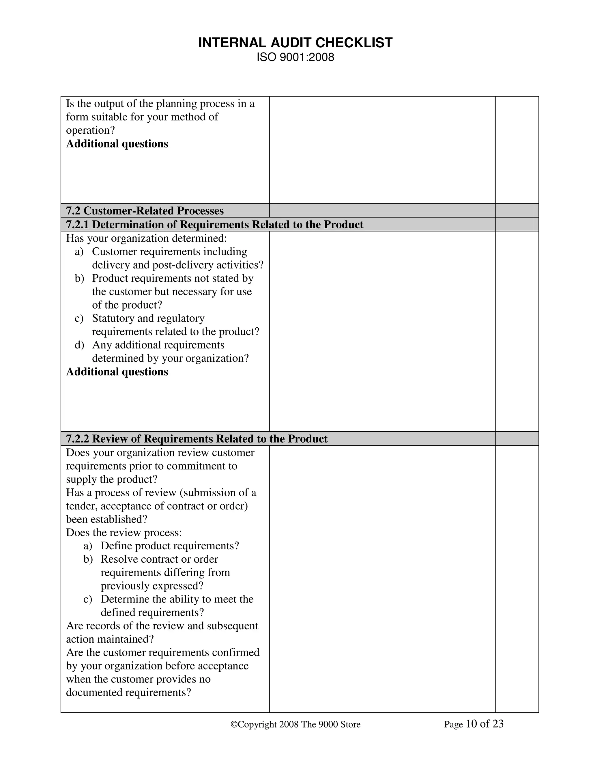 Iso 9001-internal-audit-checklist-120614045259-phpapp02 | PDF
