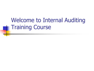 Iso training material for auditing for companies | PPTX