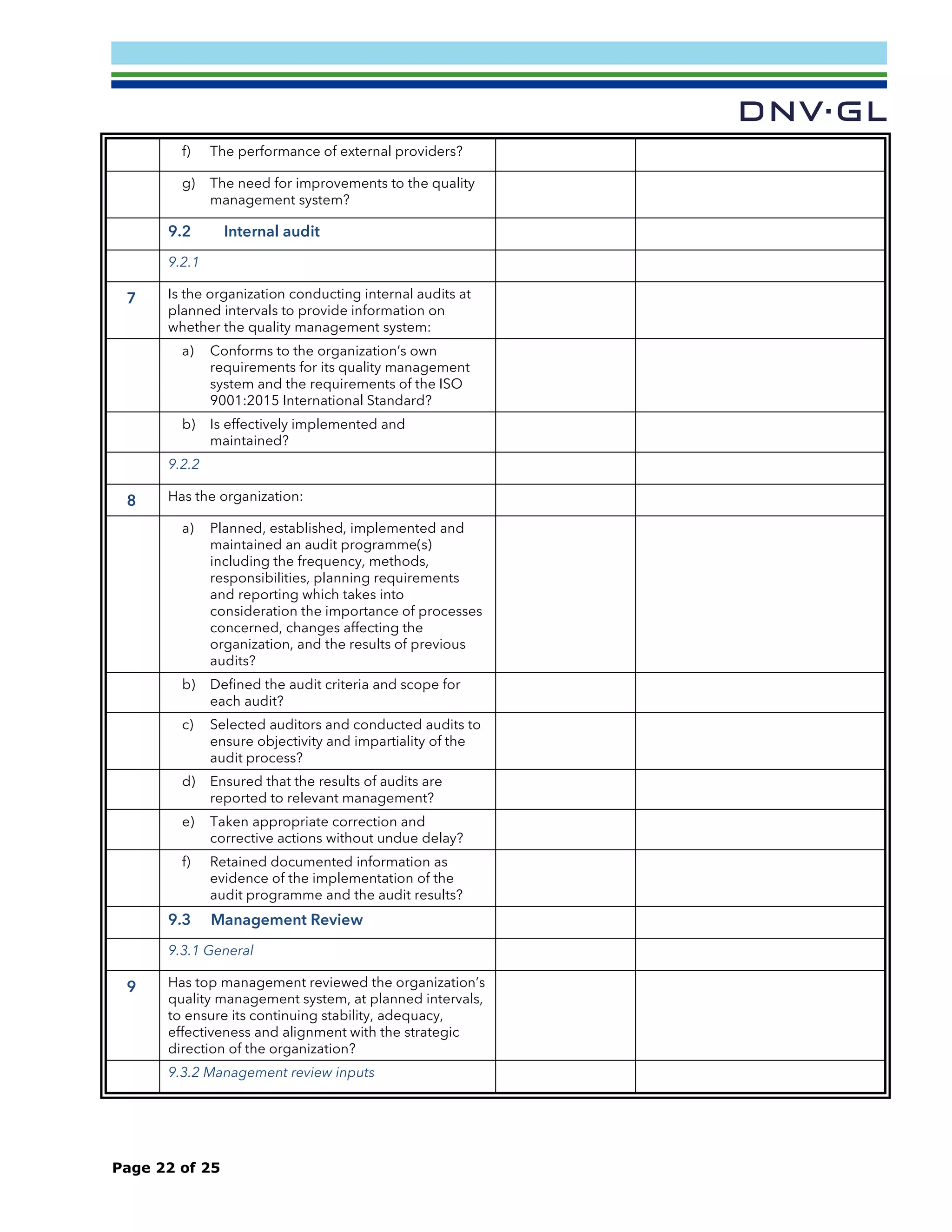 Iso 90012015 checklist-tcm14-57745 | PDF | Business Administration ...