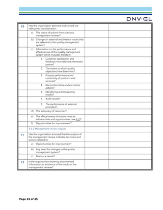 Iso 90012015 checklist-tcm14-57745 | PDF