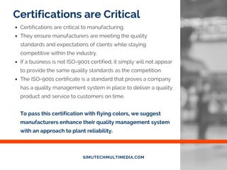 Iso-9001: keeping plant reliability in mind Part 1 | PPT