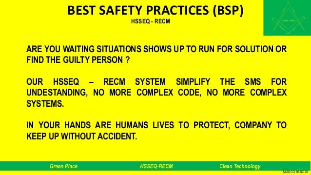 ISO - BEST SAFETY PRACTICES.ppsx