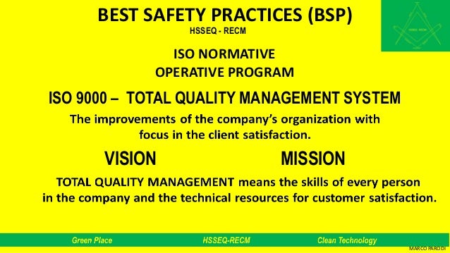 ISO - BEST SAFETY PRACTICES.ppsx