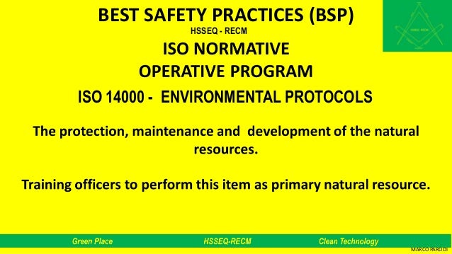 ISO - BEST SAFETY PRACTICES.ppsx