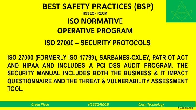 ISO - BEST SAFETY PRACTICES.ppsx