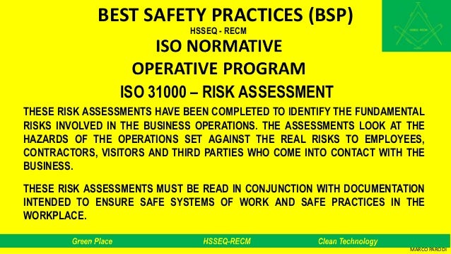 ISO - BEST SAFETY PRACTICES.ppsx