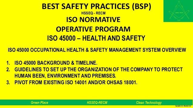 ISO - BEST SAFETY PRACTICES.ppsx