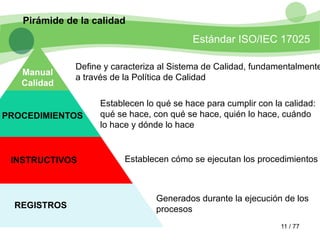 INTERPRETACION DE LA NORMA ISO 17025 - COMPETENCIA | PPTX