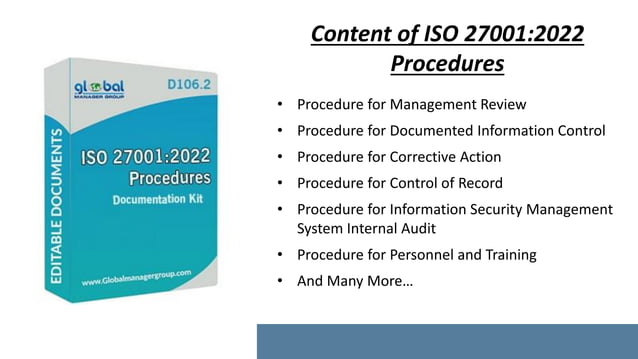 ISO 27001- 2022 ISMS Documents - Editable Format | PDF