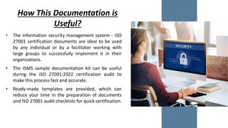 ISO 27001- 2022 ISMS Documents - Editable Format | PDF