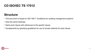 ISO-IEC-TS-17012-presentation- Guidelines for the use of remote methods ...