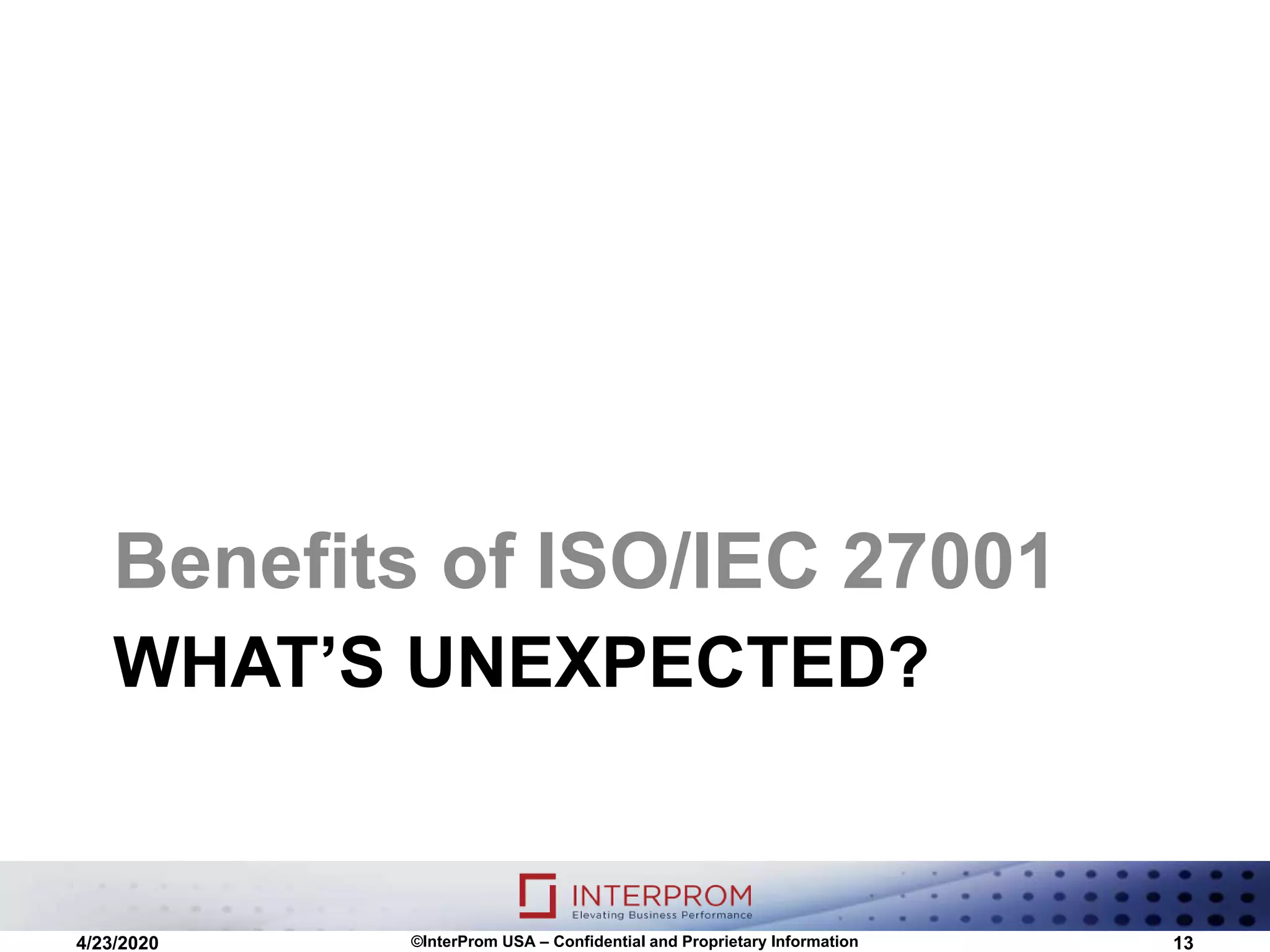 Iso iec 27001 foundation training course by interprom | PPT