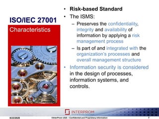 Iso iec 27001 foundation training course by interprom | PPTX