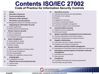 Iso iec 27001 foundation training course by interprom | PPTX