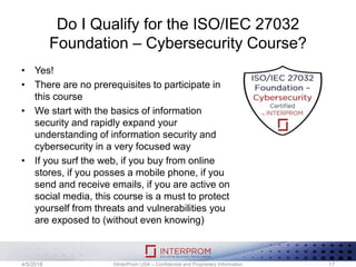 Iso iec 27032 foundation - cybersecurity training course | PPT