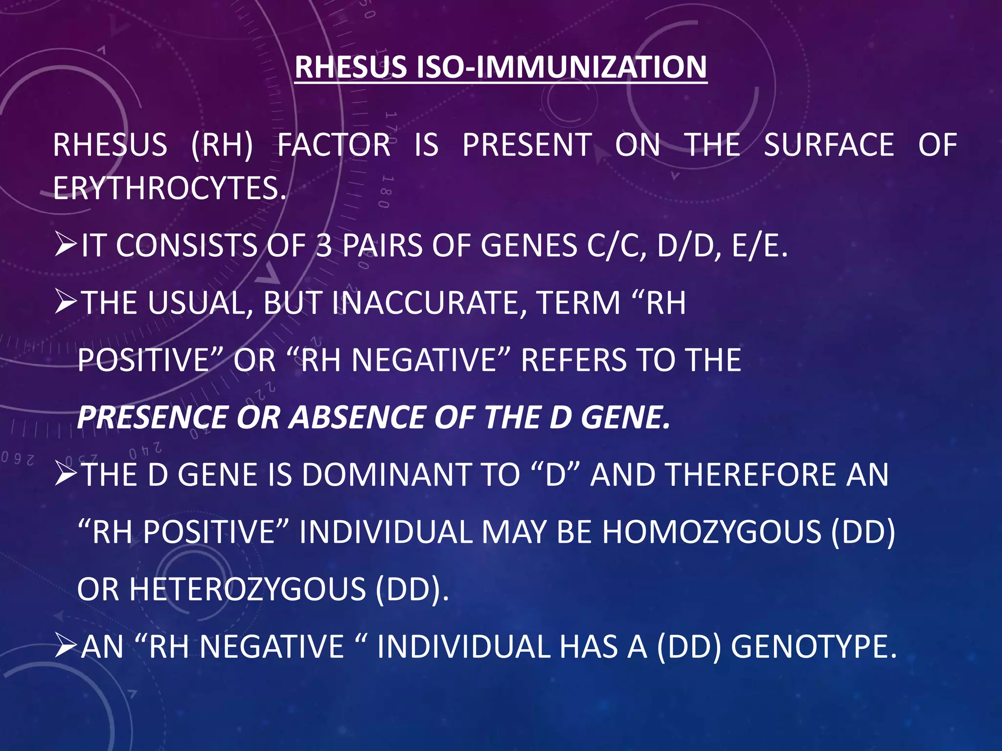ISO IMMUNIZATION IN PREGNANCY | PPT