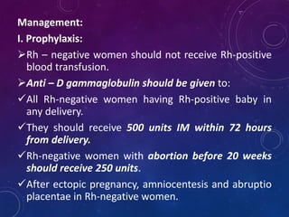 ISO IMMUNIZATION IN PREGNANCY | PPT