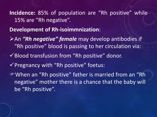 ISO IMMUNIZATION IN PREGNANCY | PPT