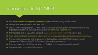 Iso international organization for standardization | PPTX