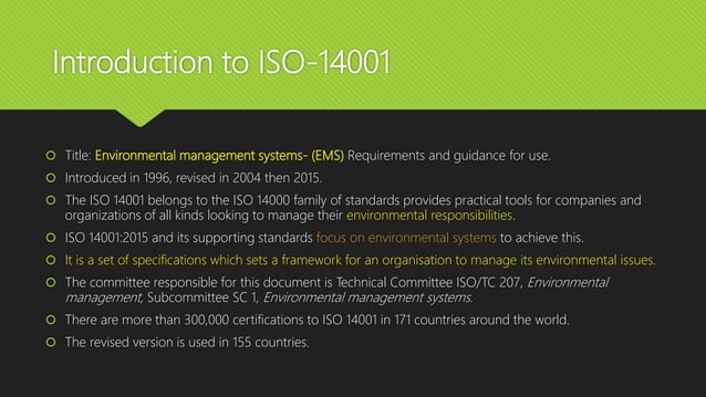 Iso international organization for standardization | PPTX