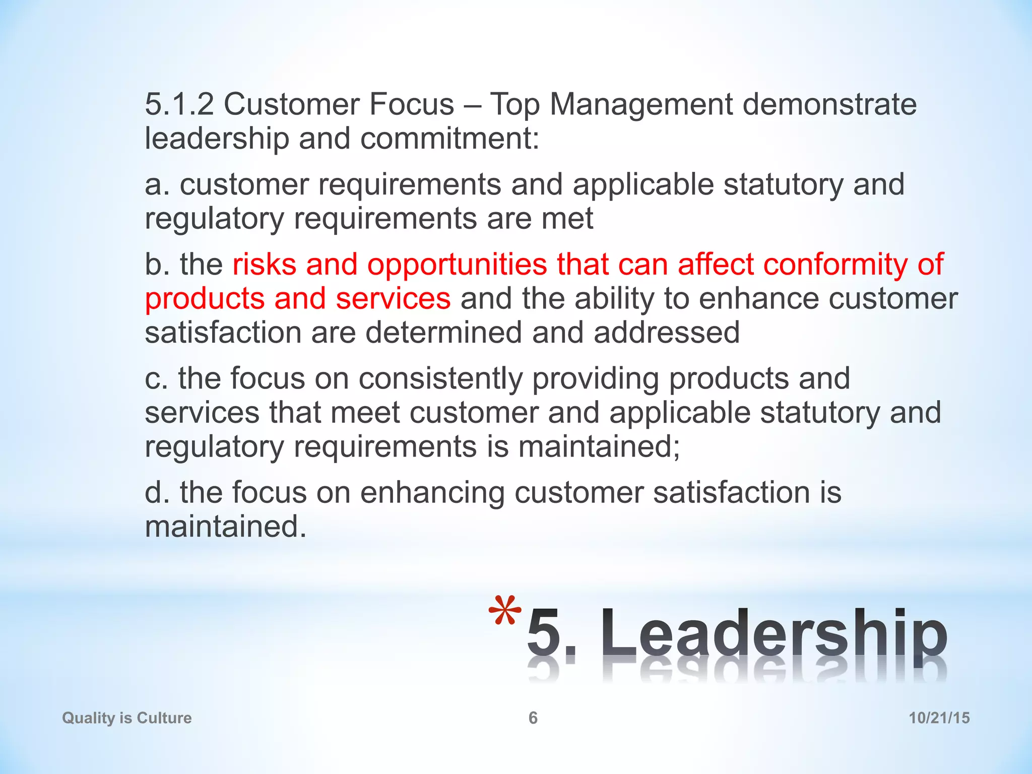 ISO - Leadership | PDF