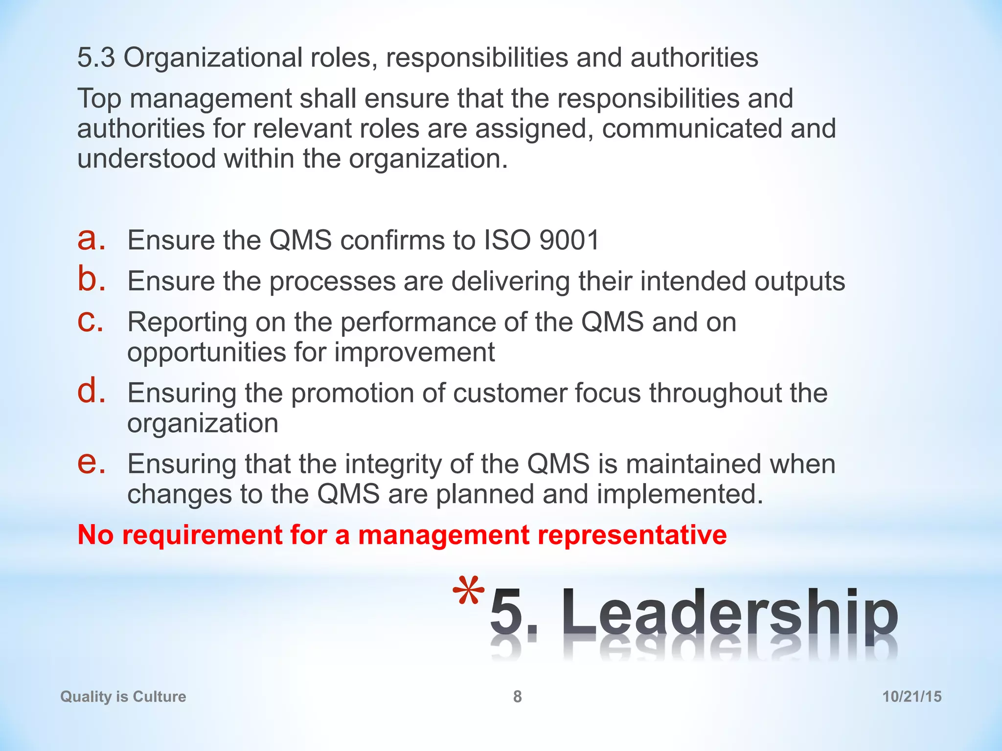 ISO - Leadership | PDF