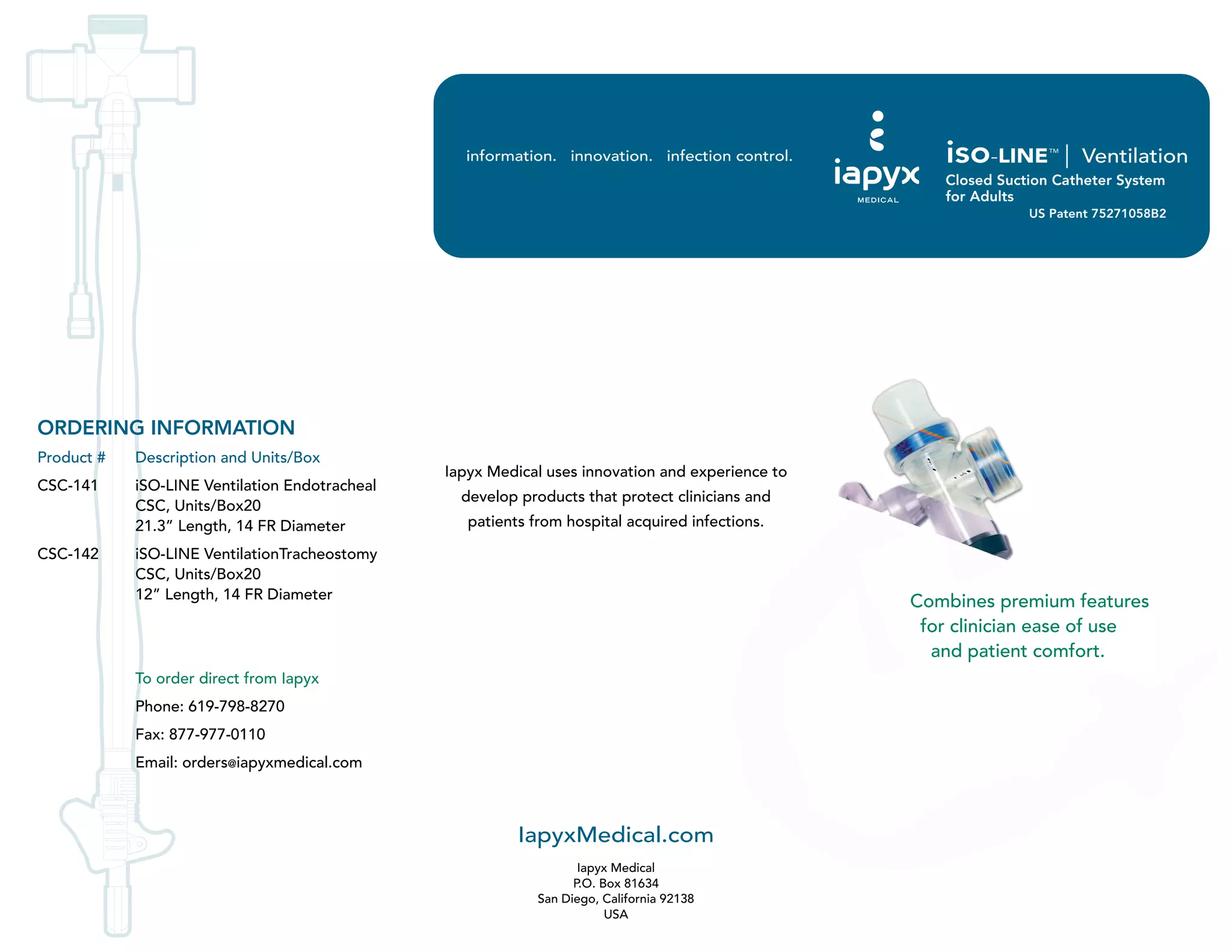 iapyx ☛ iso line Closed Suction Catheter Product Features | PPT