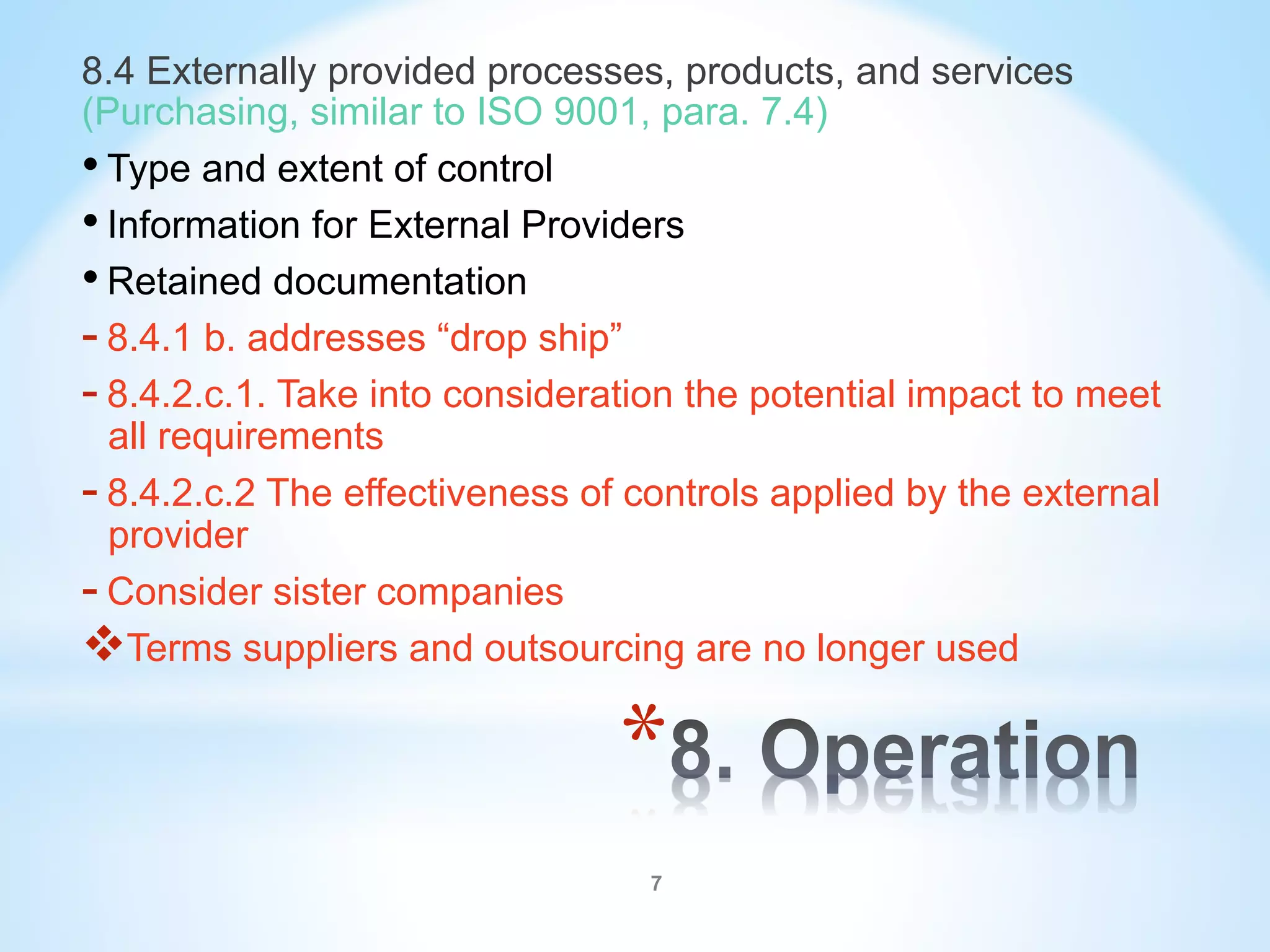 ISO - Operations | PDF | Business | Business and Finance