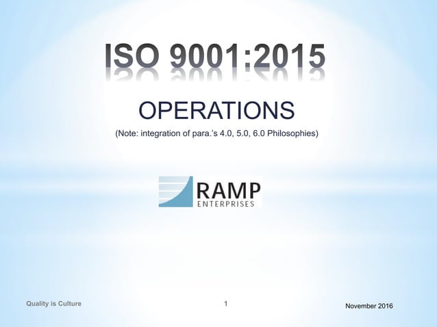 ISO - Operations | PPT
