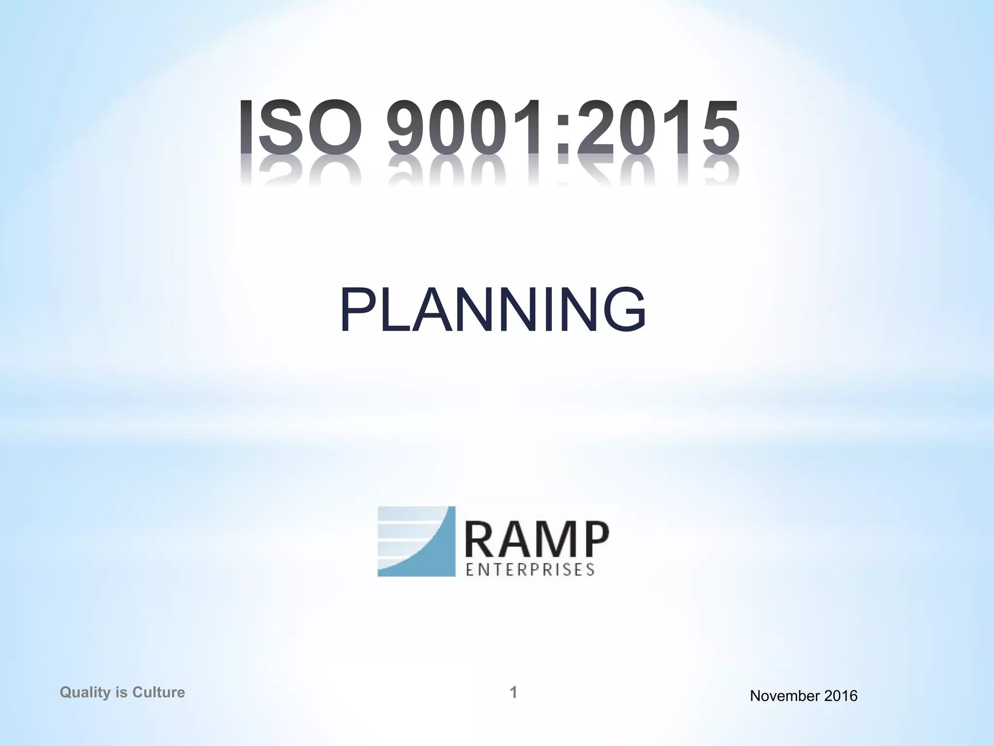 ISO - Planning | PDF