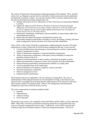 Iso private security | PDF