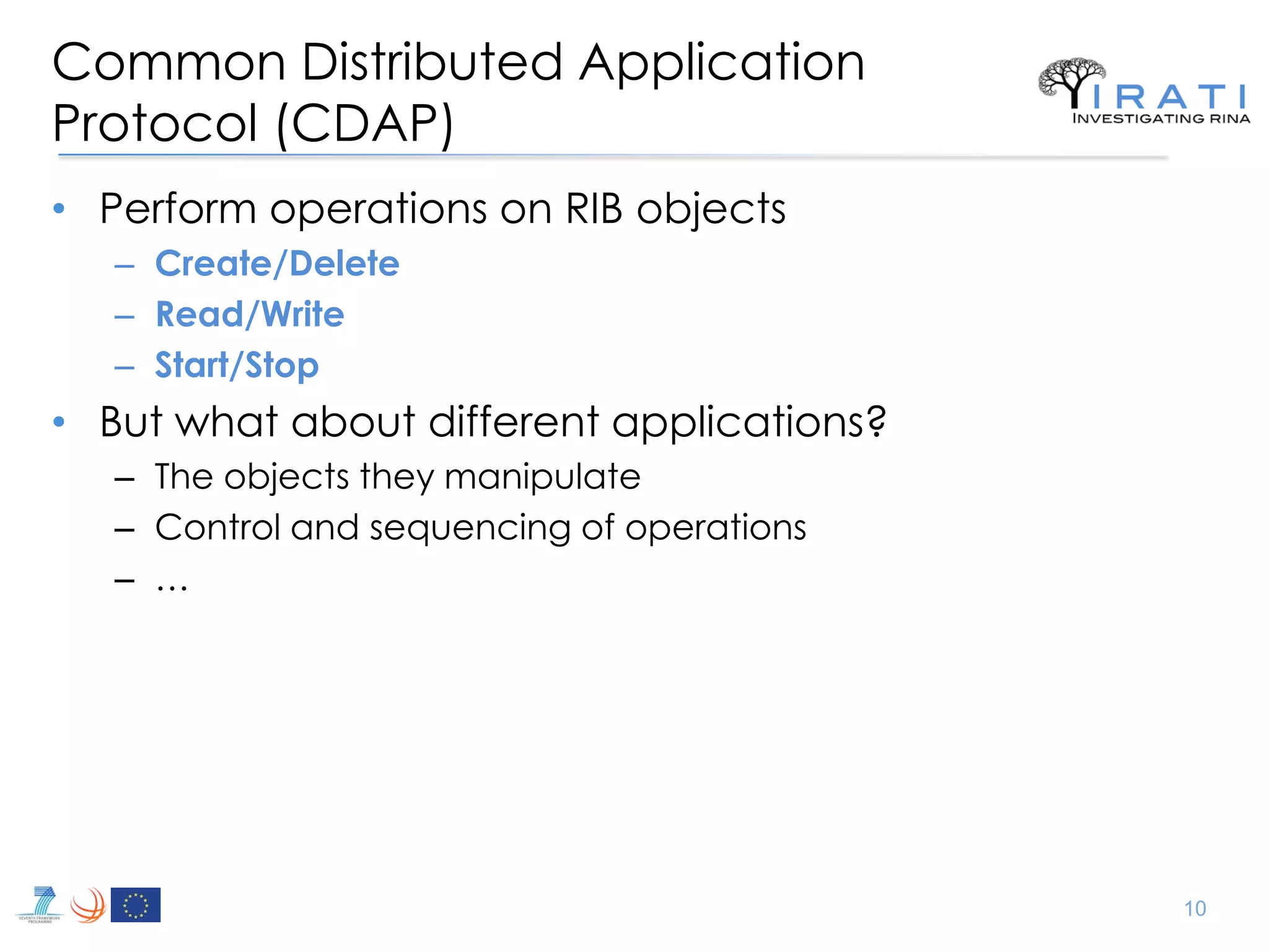 RINA overview and ongoing research in EC-funded projects, ISO SC6 WG7 | PPT