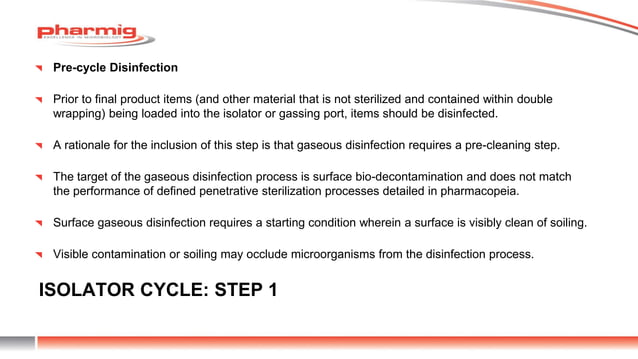 Operation of Sterility Testing Isolators and validation issues | PDF