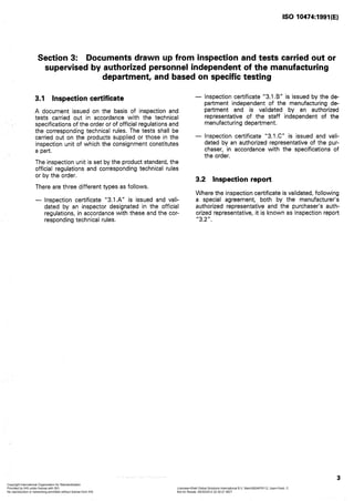 Iso 10474 steel and steel products - inspection documents | PDF ...