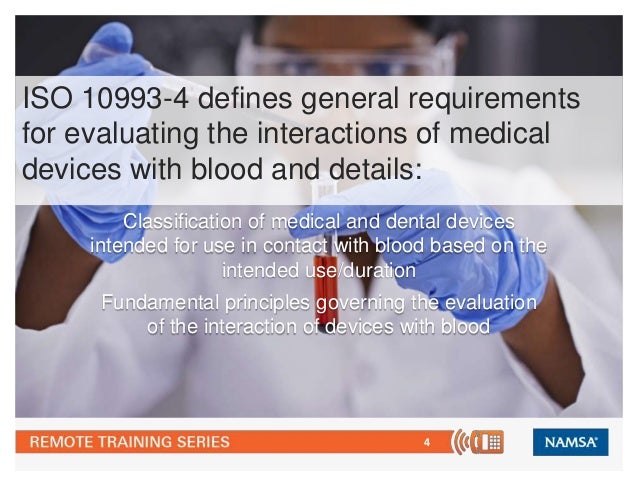 ISO 10993-4 Biological Evaluation of Medical Devices - Tests for Inte…