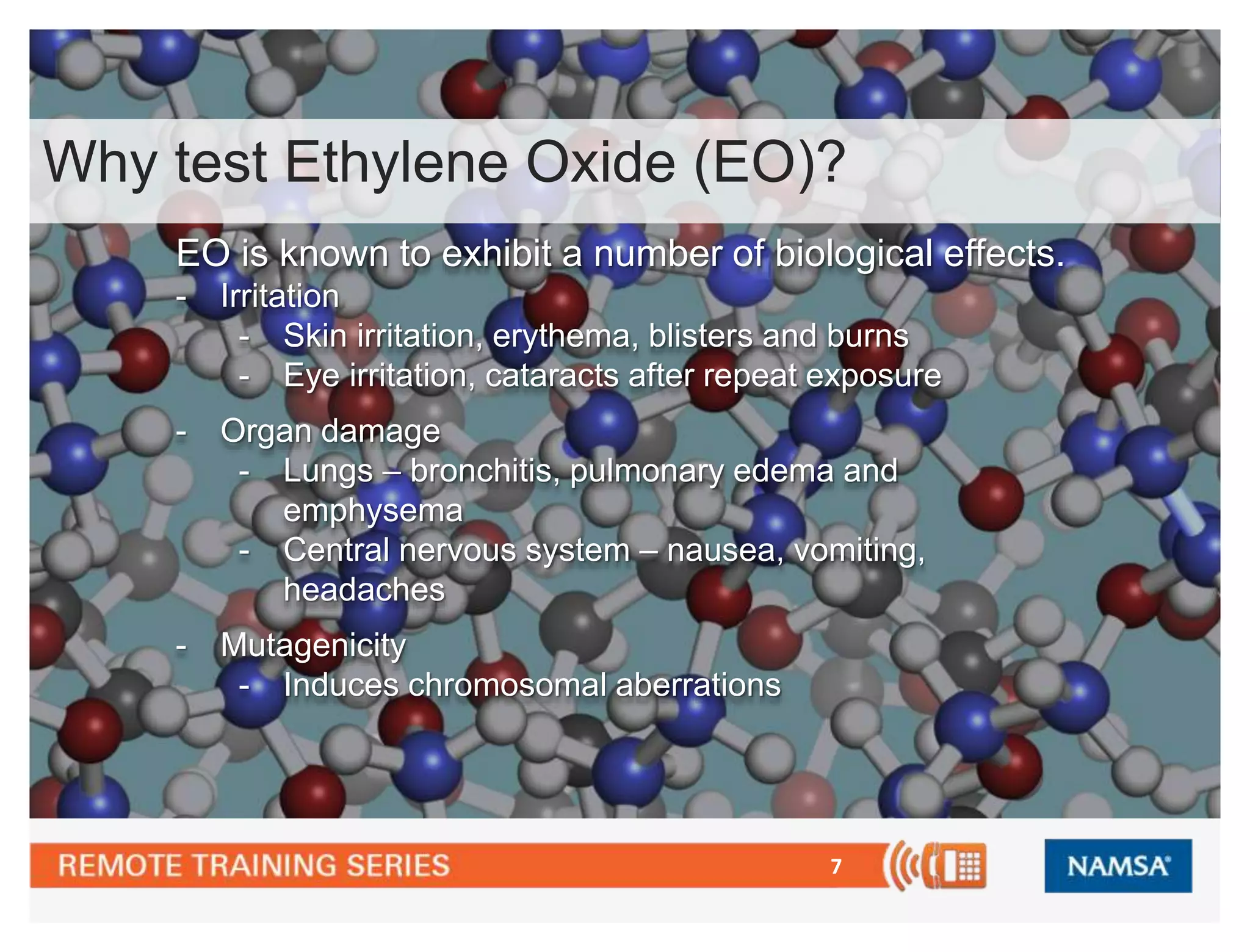 ISO 10993-7 Biological Evaluation of Medical Devices - Ethylene Oxide ...