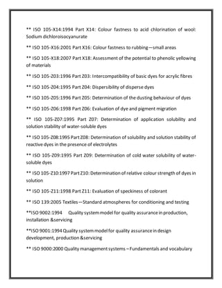 ISO methods From (1994-2017) | DOCX