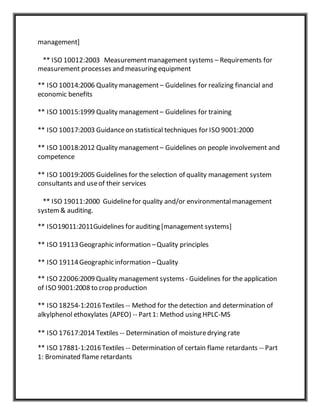 ISO methods From (1994-2017) | DOCX