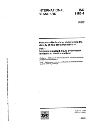 Iso 1183 1 done | PDF
