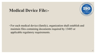 ISO 13485: Quality Management System for Medical Device | PPTX