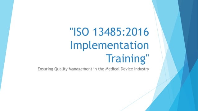ISO 13485Training.pdf PPT Training ISO 13485 | PDF | Healthcare Industry | Industries